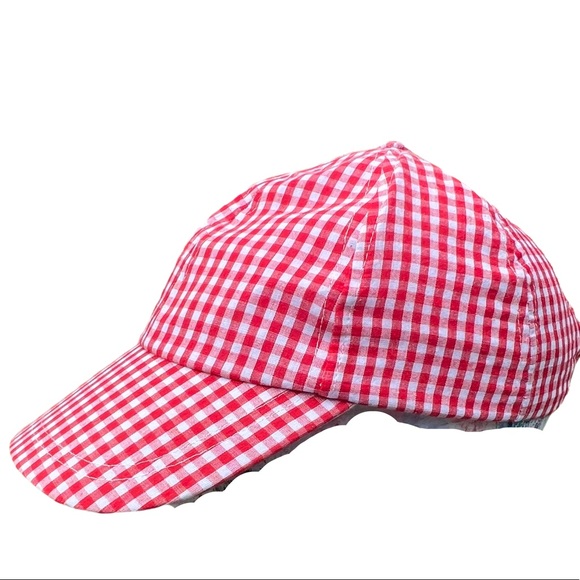 Accessories | Vintage Red And White Checkered Hat | Poshmark